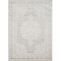 Teppich Sanat, B:160cm H:12mm L:220cm, beige, Kunstfaser, Wohnzimmer, Teppiche, "Harmony 3204, auch als L&auml;ufer und rund", Wohnzimmer, Kurzflor,