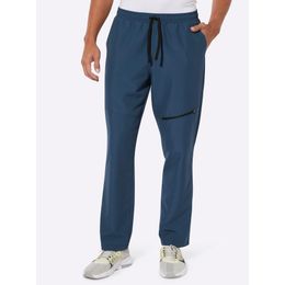CLASSIC Herren Schlupfhose, blau, Gr. 56, unifarben, 100% Polyester, Hosen