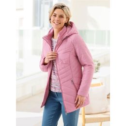 Casual Looks Damen Steppjacke, rosa, Gr. 44, unifarben, 100% Polyester, Wattierung:100% Polyester, Jacken