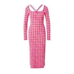 Warehouse Knitted dress female Pink size XL