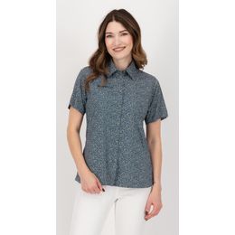 Outdoorbluse DEPROC Active "SUDBURY III WOMEN", Gr. 36 (S), navy flower, 95% Polyester; 5% Elasthan, Blusen, auch in Gro&szlig;en Gr&ouml;&szlig;en erh&auml;ltlich