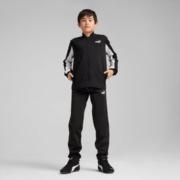 Puma Jungen Trainingsanzug "POLY BASEBALL SUIT B", schwarz, Gr. 128, Trikot, Obermaterial: 100% Polyester, Sportanz&uuml;ge, 2-teilig, Jacke mit