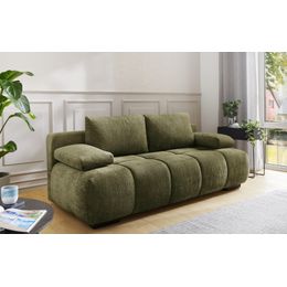 Jockenh&ouml;fer Schlafsofa JOCKENH&Ouml;FER GRUPPE "Reno, B: 213 cm, Liegefl. 148x200 cm", gr&uuml;n, B:213cm T:101cm, Korpus: 100% Polyester;Kissen: 100% Polyester, Sofas, Schlafsofa, mit Bettfunktion & Bettkasten
