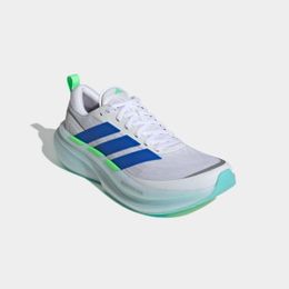 Laufschuh adidas Performance "SUPERNOVA GLIDE", Herren, Gr. 43, cloud wei&szlig;, blau, lime burst, Textil, Schuhe Laufschuh, f&uuml;r mehr Komfort