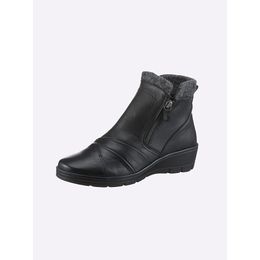 CLASSIC Damen Stiefelette, Gr. 42, schwarz, Glattleder, Rindsleder, Schuhe