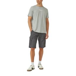 s.Oliver Herren Cargobermudas, grau, Gr. 34, Web, Obermaterial: 100% Baumwolle, Hosen, Ziernaht, Schmuck-Detail