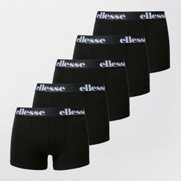 Boxershorts Ellesse "NURRA TRUNKS (5 PACK)", Damen, Gr. XL, 5 Stk., schwarz, Obermaterial: 95% Baumwolle, 5% Elasthan, Unterhosen, sportlicher Stil, f&uuml;r sportliche Aktivit&auml;ten