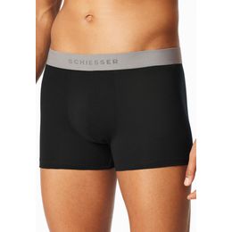 Schiesser Herren Boxershorts "95/5 Multipacks", Gr. 5, schwarz, Single Jersey, Obermaterial: 95% Baumwolle, 5% Elasthan, Unterhosen, ohne Eingriff,