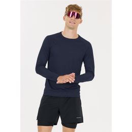 Langarmshirt Endurance "Geaymay", Herren, Gr. M, dunkelblau, 100% Polyester, unifarben, normal, Rundhals, Shirts Langarmshirt, atmungsaktiv