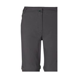 Killtec Damen Zip-off-Hose "KOS 5 WMN PNTS", grau, Gr. 38, Obermaterial: 92% Polyester, 8% Elasthan, Hosen, Abzippbare, wasserabweisende
