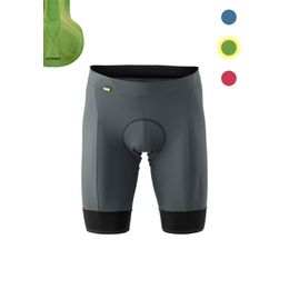 Fahrradhose Gonso "SITIVO M", Herren, Gr. M, Normalgr&ouml;&szlig;en, grau (hellgr&uuml;n), 65% Polyamid, 35% Elasthan, Hosen Fahrradhose, Herren Radhose, Radlerhose mit speziellem Sitzpolster, Tight Fit