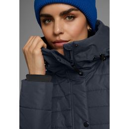 Polarino Damen Wintermantel, blau, Gr. 42, unifarben, Obermaterial: 100% Polyester. Futter: 100% Polyester. Wattierung: 100% Polyester, M&auml;ntel, Warm