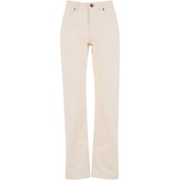 Urban Classics Damen Bequeme Jeans "Urban Classics Ladies Straight Fit Denim"sandwei&szlig;, Gr. 34, unifarben, 100% Baumwolle, Jeans