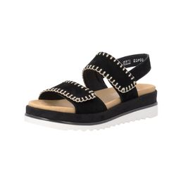 Remonte Damen Keilsandalette "Remonte Sandalen Leder", Gr. 36schwarz, Leder, Schuhe