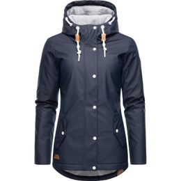 Ragwear Damen Regenjacke "Marge", blau, Gr. XL, Obermaterial: 100% Polyester. Futter: 100% Polyester. Wattierung: 100% Polyester, Jacken, warm