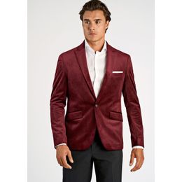LINDBERGH Herren Anzugsakko "Sakko Slim Fit"burgundy, Gr. 50, Obermaterial: 100% Polyester; Futter: 95% Polyamid, 5% Elasthan, Sakkos