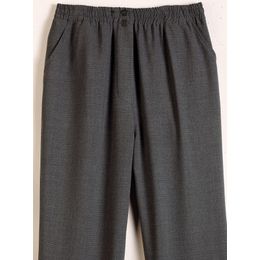 COME ON Damen Schlupfhose, grau, Gr. 40, meliert, unifarben, 53% Polyester, 43% Schurwolle, 4% Elasthan, Hosen