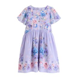 next Kleid M&auml;dchen Gr&ouml;&szlig;e 104 blau / oliv / helllila / pastellpink