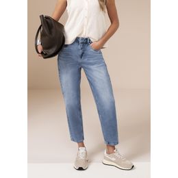 Street One Damen 5-Pocket-Jeans "Style Karlie Barrel", blau, Gr. 30, unifarben, Denim/Jeans, Obermaterial: 98% Baumwolle, 2% Elasthan, Jeans, im