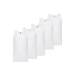 Herren Tanktop, Fruit of the Loom, Gr. M, wei&szlig;, Jersey, Obermaterial: 100% Baumwolle, unifarben, Tops, aus reiner Baumwolle, Rundhals