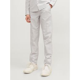 Jack & Jones M&auml;dchen Jogginghose "JPSTKANE JJSUMMER JOGGER SN JNR"crockery detail:melange, Gr. 146, JACK & JONES JUNIOR, meliert, angeraute Sweatware,