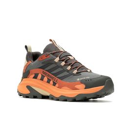 Wanderschuh Merrell "MOAB SPEED 2 GORE-TEX", Herren, Gr. 46, bunt (beluga), Synthetik, Schuhe Wanderschuh, wasserdicht dank Gore-Tex Membrane