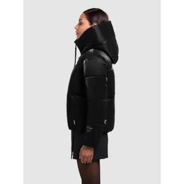 Khujo Damen Steppjacke "Audrey Shiny", schwarz, Gr. XL, Obermaterial: 100% Polyester. Innenfutter: 100% Nylon. Wattierung: 100% Polyester, Jacken,