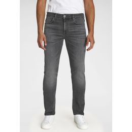 JOOP! Stretch-Jeans JOOP JEANS "Mitch", Herren, Gr. 38, L&auml;nge 32, grau (pastell grau), Denim/Jeans, Obermaterial: 82% Baumwolle, 16% Polyester, 2% Elasthan, Jeans 5-Pocket-Jeans