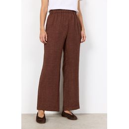 soyaconcept Damen Schlupfhose "SC-CHARISSA 3-C", braun, Gr. S, unifarben, Web, Obermaterial: 100% Polyester, Hosen, aus Polyester, langer Schnitt,