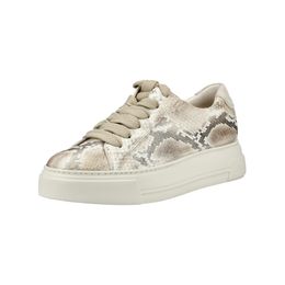 Paul Green Damen Plateausneaker "Paul Green Sneaker Glattleder", Gr. 39, beige, Glattleder, Schuhe