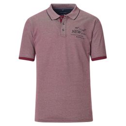 Casamoda Herren Poloshirt "Casamoda Polo-Shirt Print", rot, Gr. S, 50% Baumwolle, 50% Polyester, Shirts