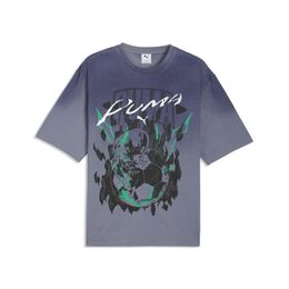 T-Shirt Puma "PumaTECH-X Graphic T-Shirt Herren", Damen, Gr. L, gray sky, Obermaterial: 100% Baumwolle. Rippe: 96% Baumwolle, 4% Elasthan, Rundhals, Shirts T-Shirt