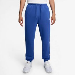 Sporthose Nike Sportswear "M NK CLUB BB JOGGER", Herren, Gr. 3XL, N-Gr, wei&szlig; (game royal, game royal, wei&szlig;), Obermaterial: 80% Baumwolle, 20% Polyester, Hosen Sporthose, aus angerautem Fleece, mit elastischem Bund und Kordelzug