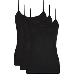 Unterhemd Nina von C. "Daily", Damen, Gr. 38, N-Gr, schwarz, Obermaterial: 100% Baumwolle, unifarben, k&ouml;rpernah, tiefer Rundhals, Unterhemden Unterhemd, basic, weich, bequem, eng, Rundhalsausschnitt, schmale Tr&auml;ger