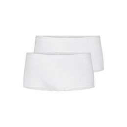 Slip Calida "Slip Panty-Slip Natural Comfort 2P 2er Pack", Herren, Gr. 44-46, wei&szlig;, Obermaterial: 92% Baumwolle CO. 8% Elasthan EL., Unterhosen Slip