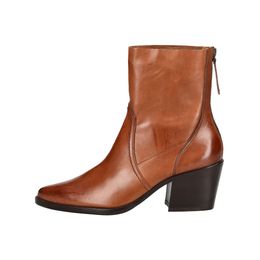 Paul Green Damen Stiefelette "Paul Green Stiefelette Glattleder", Gr. 37,5, braun, Glattleder, Schuhe