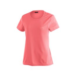 T-Shirt Maier Sports "Waltraud", Damen, Gr. 38, rosa (altrosa), 100% Polyester, Rundhals, Shirts T-Shirt, Damen Kurzarmshirt, leichtes Sommer Funktionsshirt, Rundhals, Reg Fit