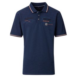 Poloshirt Casamoda "Casamoda Polo-Shirt uni", Herren, Gr. XL, blau, 95% Baumwolle, 5% Elasthan, Shirts