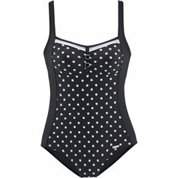 Lascana Damen Badeanzug, schwarz-wei&szlig;, Gr&ouml;&szlig;e 52B