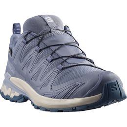 Trailrunningschuh Salomon "XA PRO 3D V9 GORE-TEX", Damen, Gr. 41, grisaille, tradewinds, spellbound, Synthetik, Textil, Schuhe Trailrunningschuh, wasserdicht, Topseller
