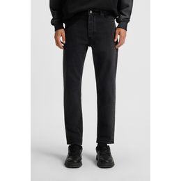 Hugo Herren Tapered-fit-Jeans "Brody", schwarz, Gr. 33, unifarben, Denim/Jeans, Obermaterial: 99% Baumwolle, 1% Elasthan, Jeans, mit
