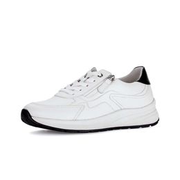 Gabor Herren Sneaker "Sneaker low", Gr. 40,5wei&szlig;, Schuhe