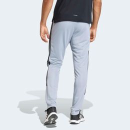 Herren Sporthose "WORKOUT ESSENTIALS ALL-SET 3-STREIFEN, GEWIRKTES MATERIAL", XL, N-Gr, grau, adidas Performance, Obermaterial: 100% Polyester,