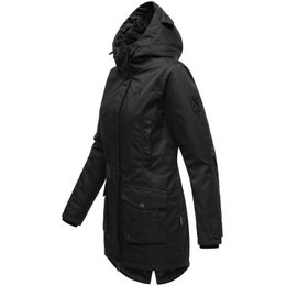 Navahoo Damen Parka "Brinjaa", schwarz, Basic, Gr. S, Obermaterial: 65% Polyester, 35% Baumwolle. Futter: 100% Polyester. Wattierung: 100% Polyester.