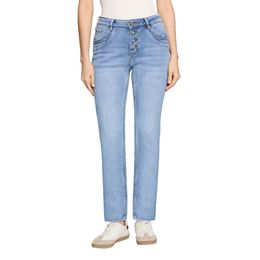 Cartoon Damen Boyfriend-Jeans "Damen im Vintage-Look", blau, Gr. 46, Obermaterial: 72% Baumwolle, 24% Polyester, 2% Elasthan, 2% Viskose, Jeans