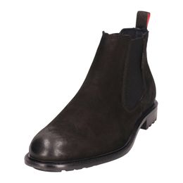 Bugatti Herren Stiefelette "Bugatti Stiefelette Nubukleder/Textil", Gr. 40, schwarz, Nubukleder, Textil, Schuhe