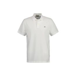 Gant Herren Poloshirt "Poloshirt Regular Shield Pique Polo 1er Pack", wei&szlig;, Gr. L, Obermaterial: 100% Baumwolle CO., Shirts