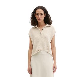 Marc O'Polo MARC O'POLO Damen Strickpullover "aus Organic-Cotton-Mix-Slub"grau silk, Gr. XL, unifarben, Obermaterial: 77% Baumwolle, 23% Polyester, Pullover