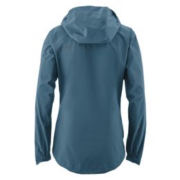 Gonso Damen Fahrradjacke "Save Jacket Trail W", blau, Gr. 38, 100% Polyester, Jacken, Damen Regenjacke wind- und wasserdicht, Radjacke mit Kapuze