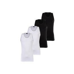 Superdry Herren Unterhemd "Unterhemd 4er Pack", Gr. XXL, wei&szlig;, Obermaterial: 95% Baumwolle CO. 5% Elasthan EL., Unterhemden